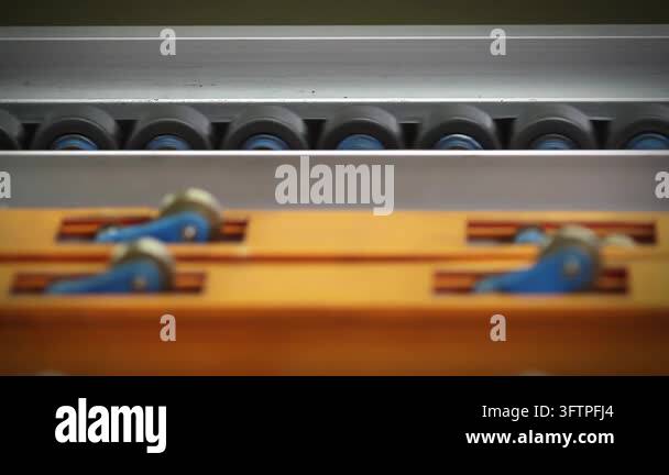 Conveyor Belt Roller System Operating in Logistics Distribution Center ...