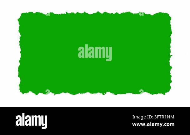 Torn paper edge revealing a vibrant green background, perfect for ...
