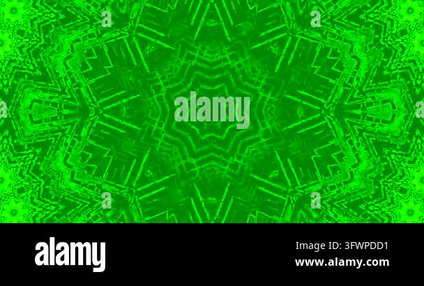 Abstract pattern featuring vibrant green geometric shapes and lines ...