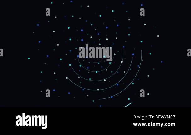 This video displays three distinct circular arrangements of glowing ...