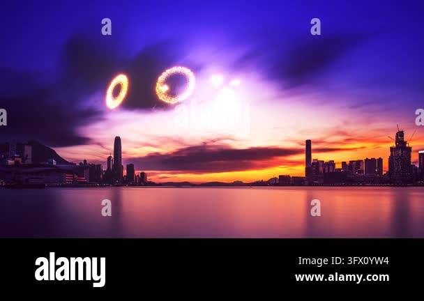 A captivating video showcasing the beauty of Hong Kong's fireworks ...
