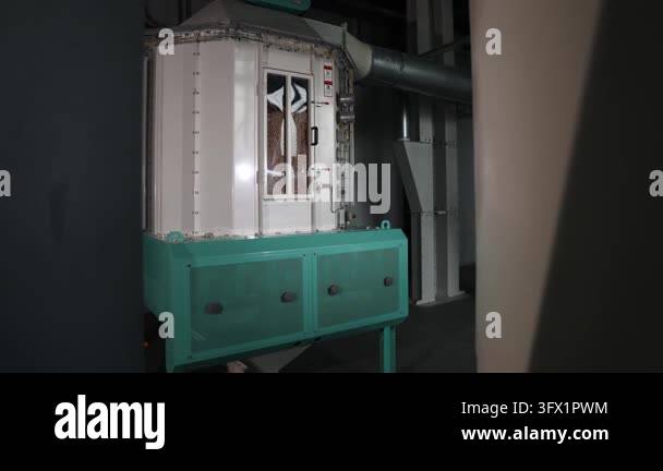 Modern industrial equipment for processing wood pellets from biomass ...