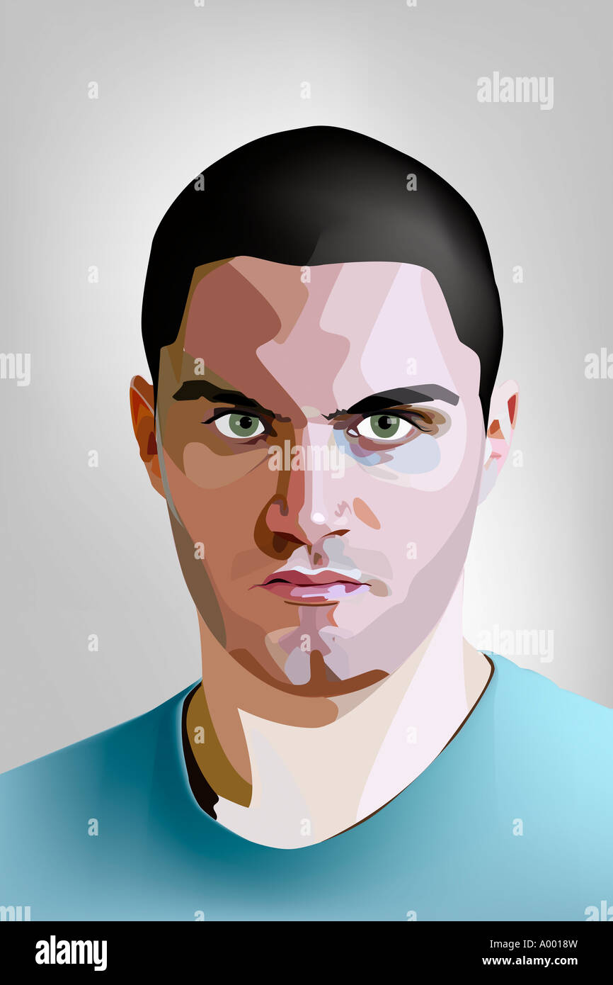 Vector portrait illustrator hi-res stock photography and images - Alamy