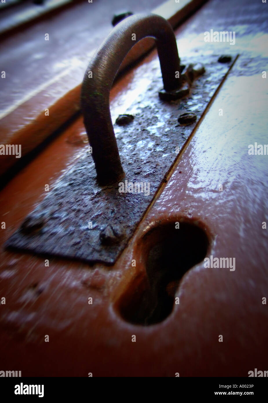 door handle and keyhole Stock Photo - Alamy