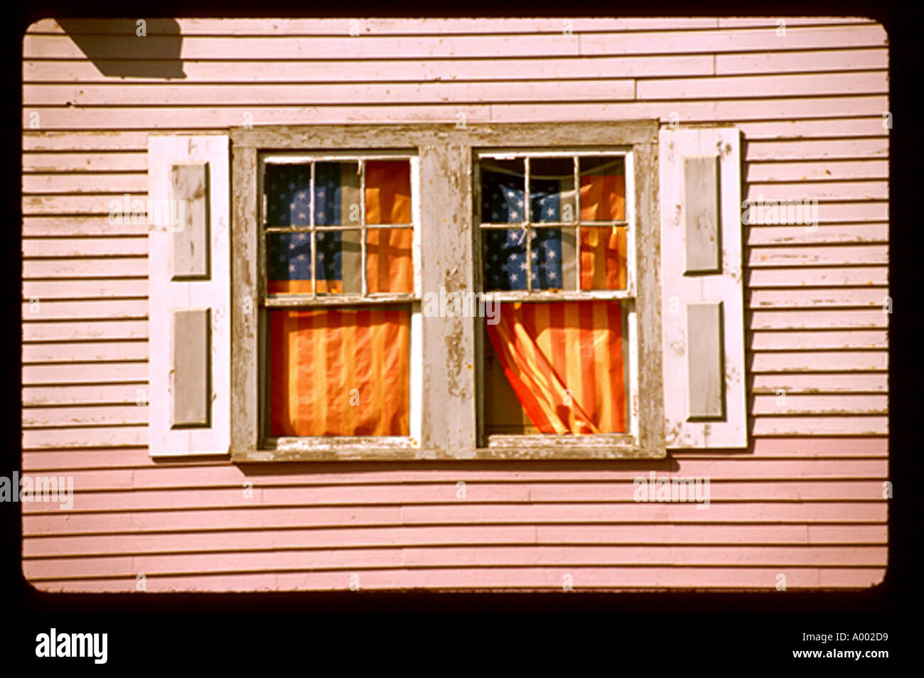 hampton beach NH flags Stock Photo - Alamy