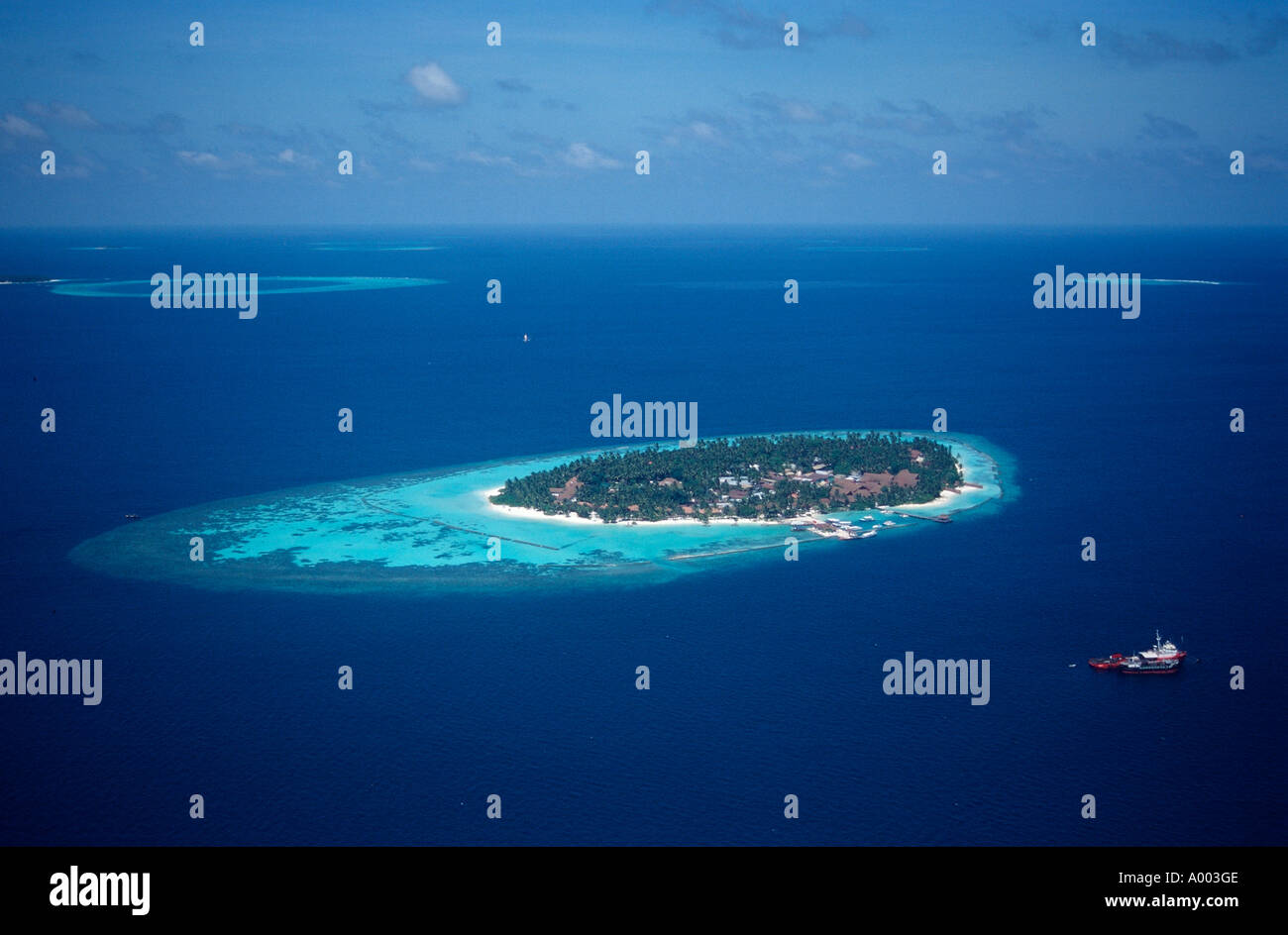 Aerial view Maldives Islands Maldives Islands Indian Ozean Ari Atol ...