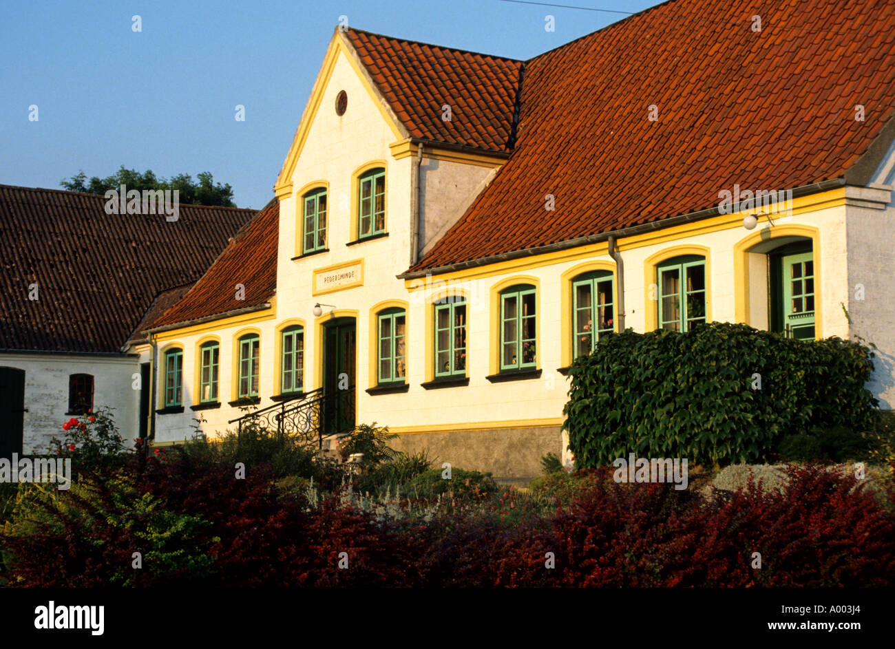 Half Timber Farm House Denmark agriculture farmer Stock Photo - Alamy