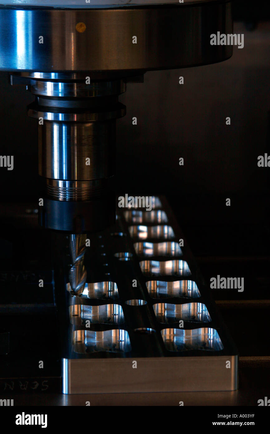CNC pocket milling of aluminium Stock Photo - Alamy