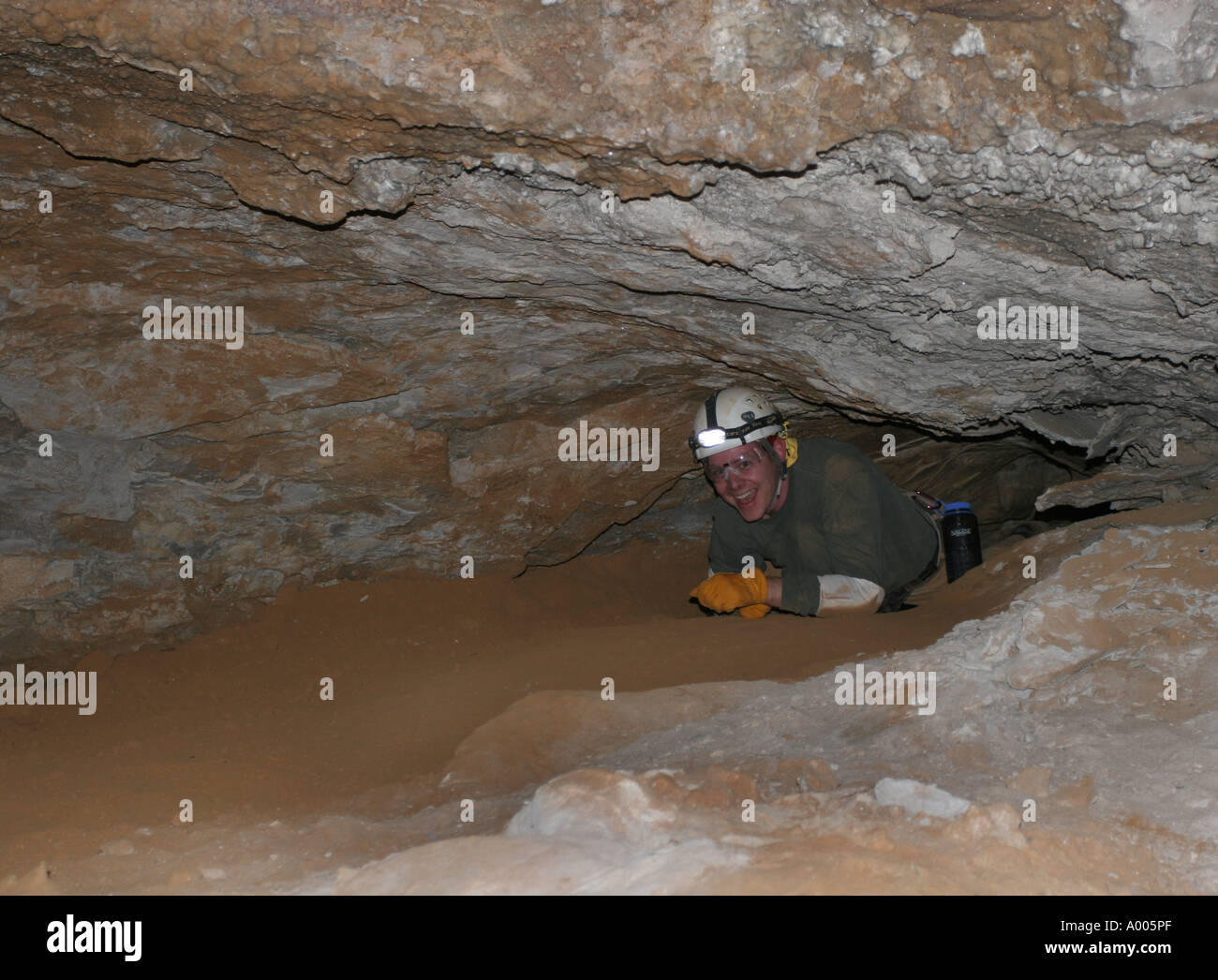 Mammoth Cave National Park tourist wild cave tour Stock Photo - Alamy