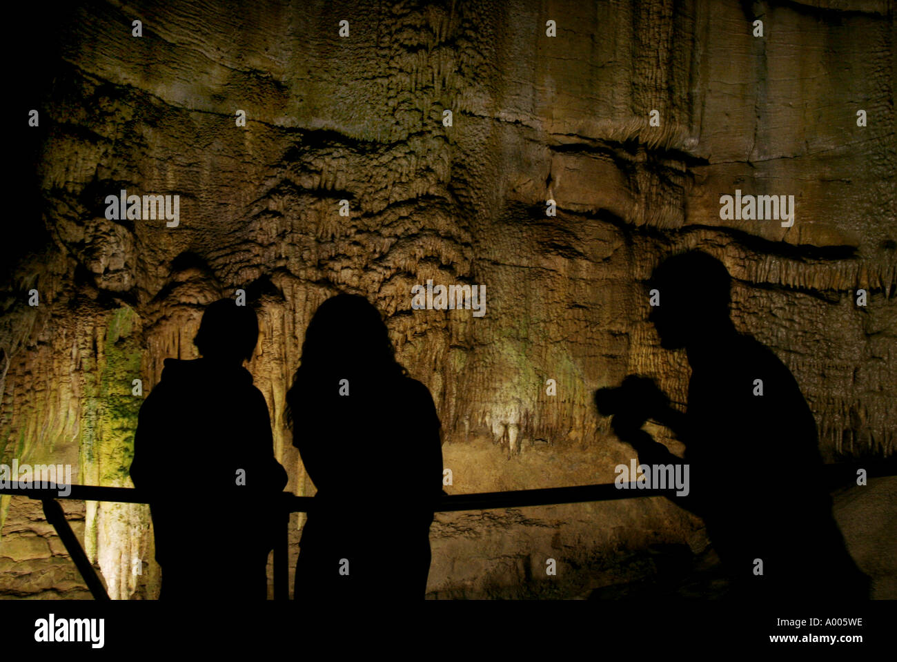 Mammoth Cave National Park silhouette of tourist Stock Photo - Alamy