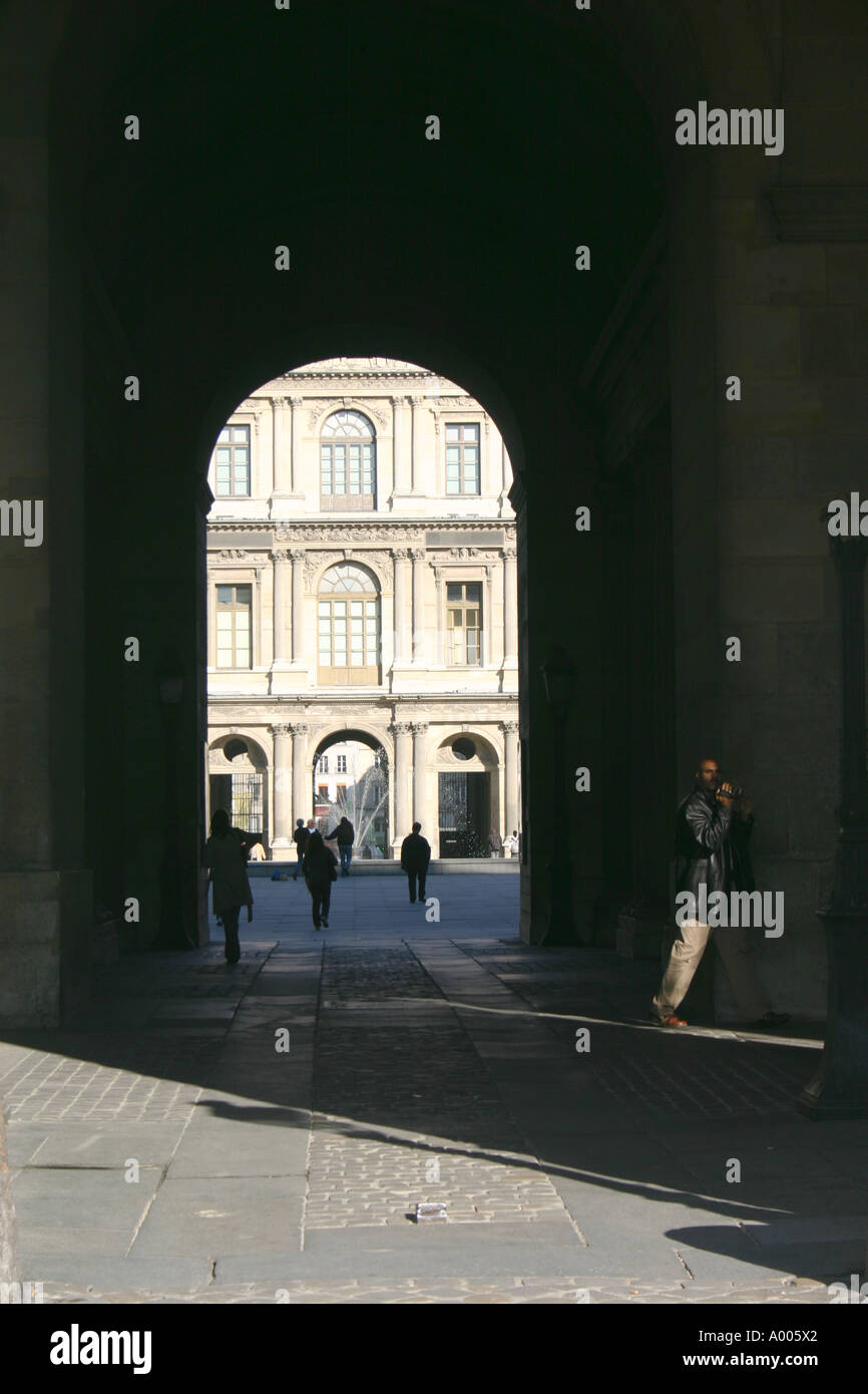 Archway at the Louvre, Paris, France Stock Photo - Alamy