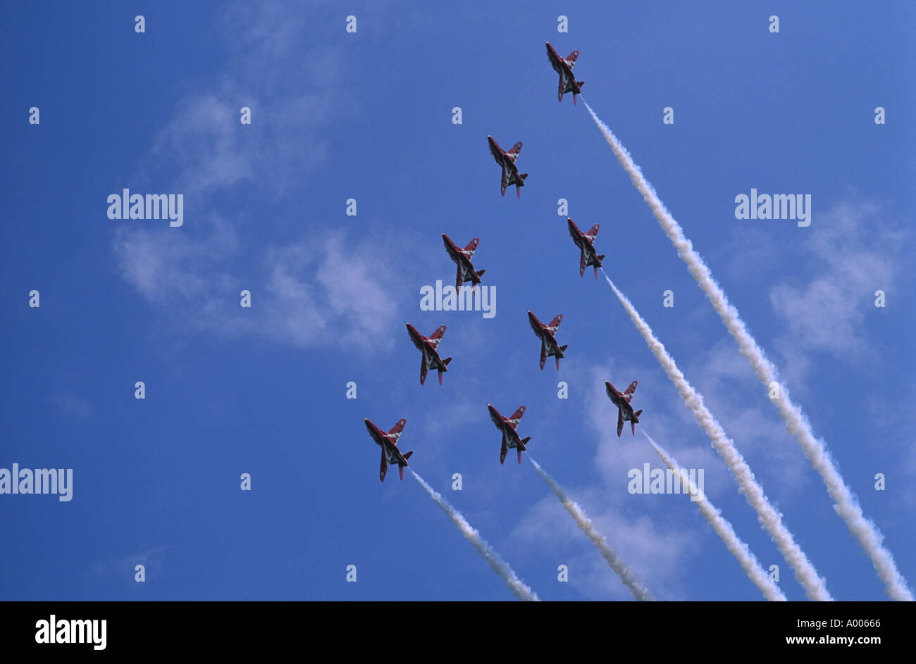 Red Arrows aerial display team Stock Photo - Alamy