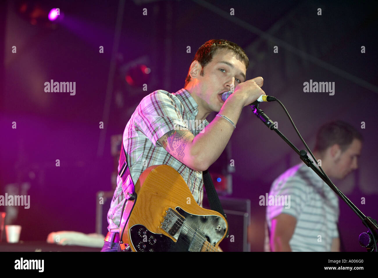 Pic By Edward Moss Preston lead singer with The Ordinary Boys live in ...