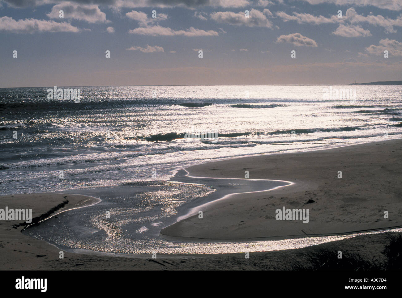 Beach in Winter Stock Photo - Alamy