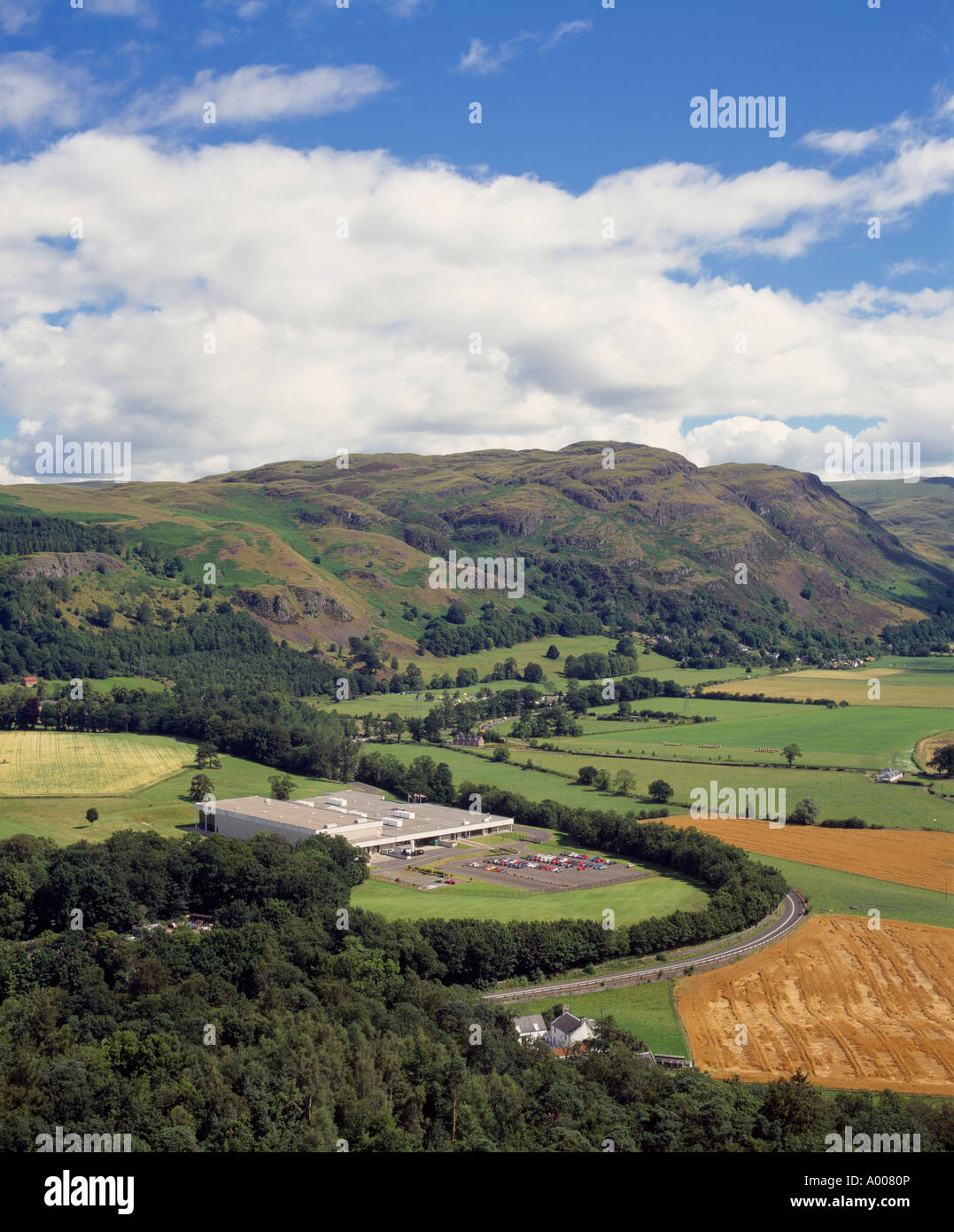 Modern factory on the outskirts of Stirling Scotland Stock Photo - Alamy