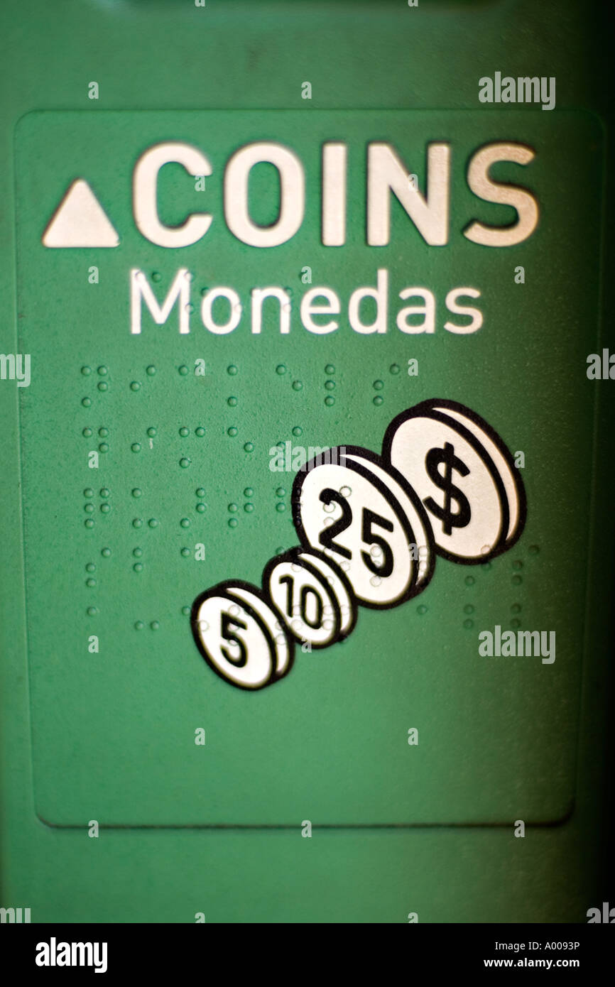 Coin operated parking meter machine Stock Photo - Alamy