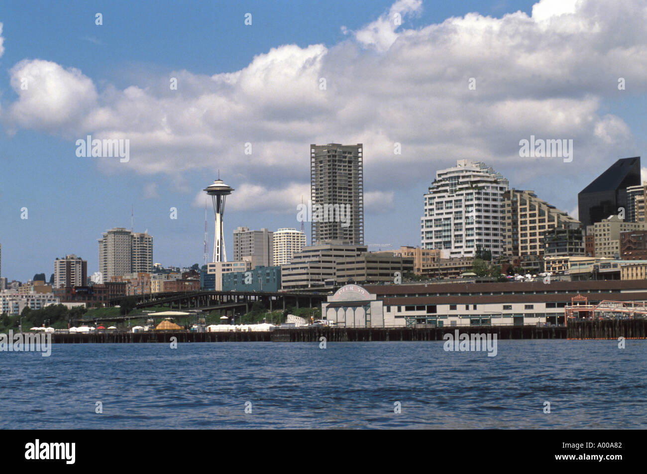 Seattle Skyline from Elliott Bay Stock Photo - Alamy
