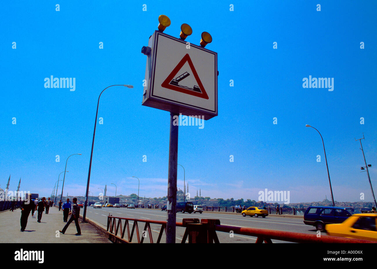 Istanbul Turkey Bridge Road Sign Stock Photo - Alamy