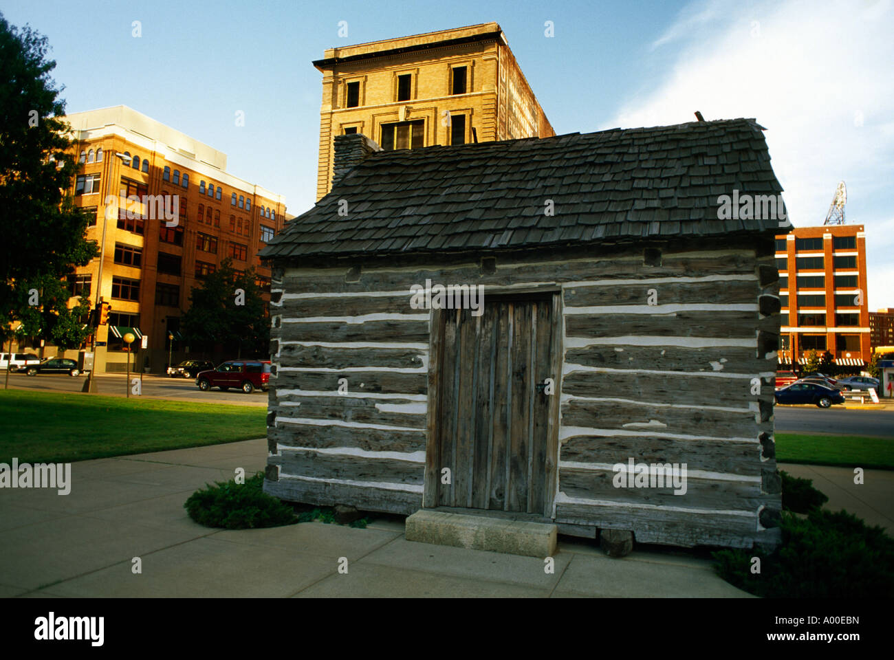 Dallas Texas USA Bryan Cabin A Replica Of John Neely Bryan's (Founder ...