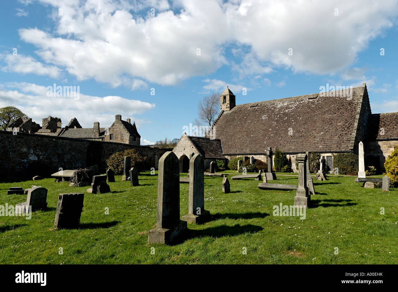 St. Fillan's Church and Cemetery Photographed in Landscape View Stock ...