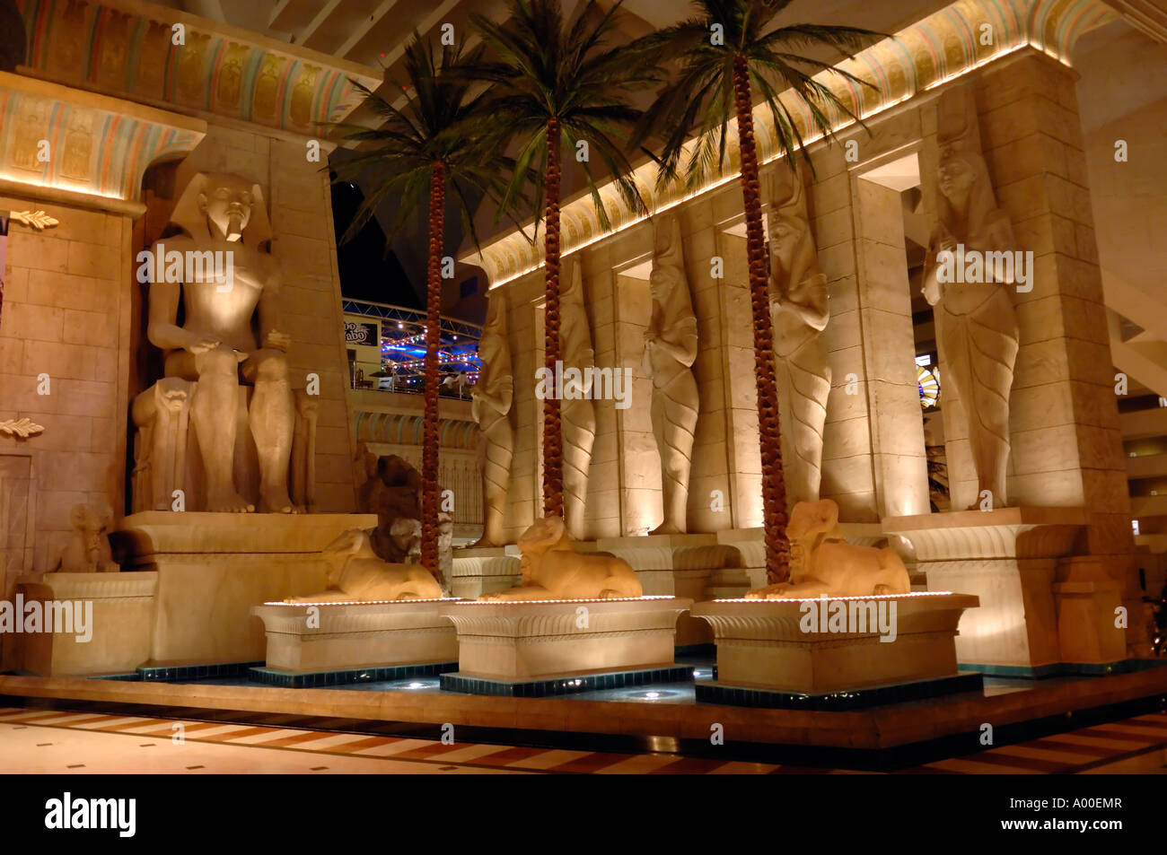 Some of the Many Replica Egyptian Themed Statues at the Luxor Hotel and ...