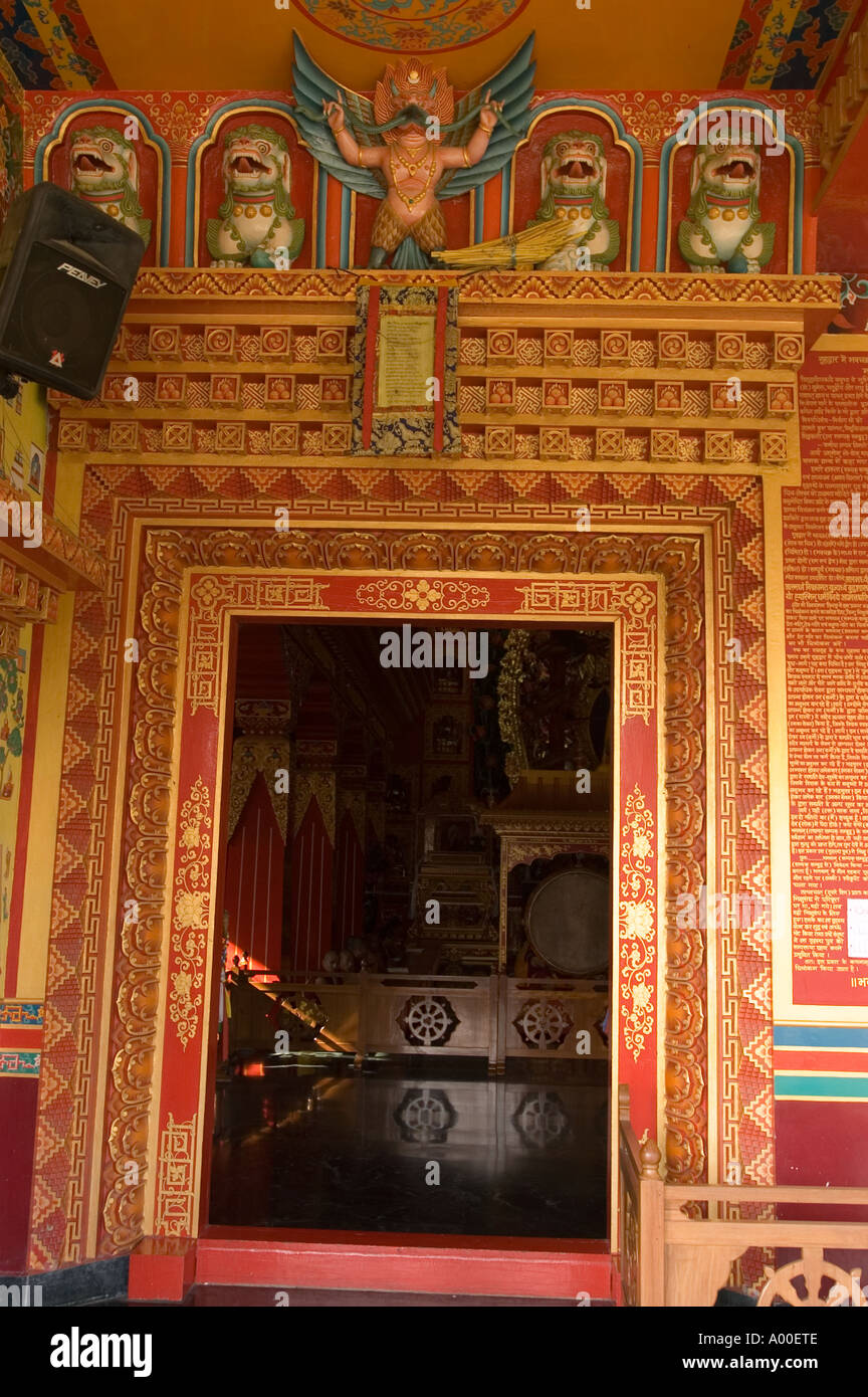 Entrance to Vajra Vidhaya Institute and monastery Tibetan Buddhism ...