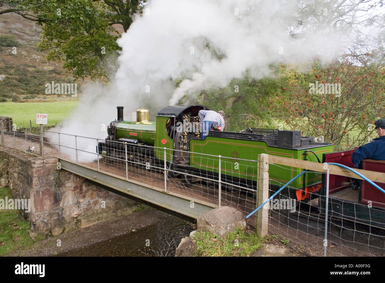 The River Esk Steam Engine at Dalegarth (Eskdale) on the Ravenglass and ...