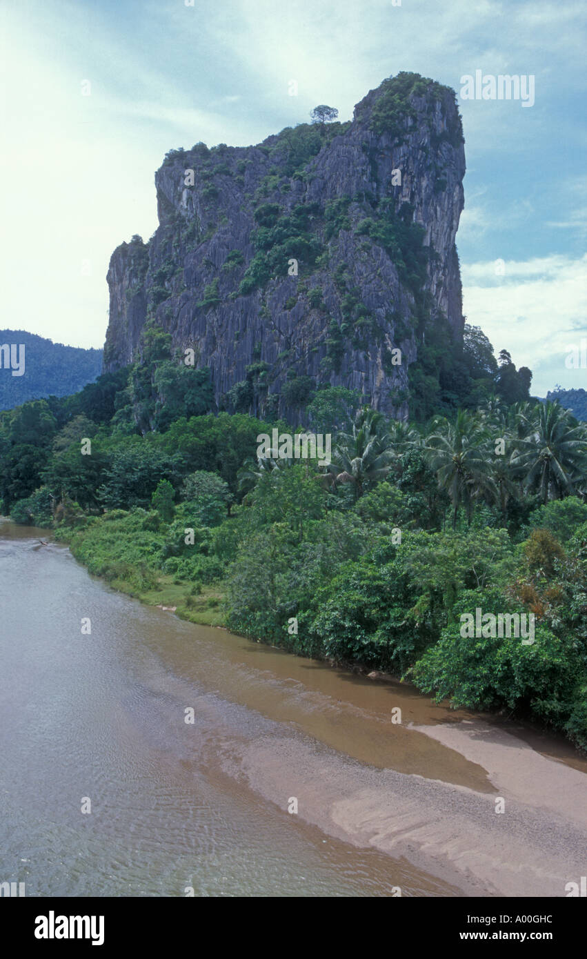 Gunong Reng a limestone outcrop Kelantan West Malaysia Stock Photo - Alamy