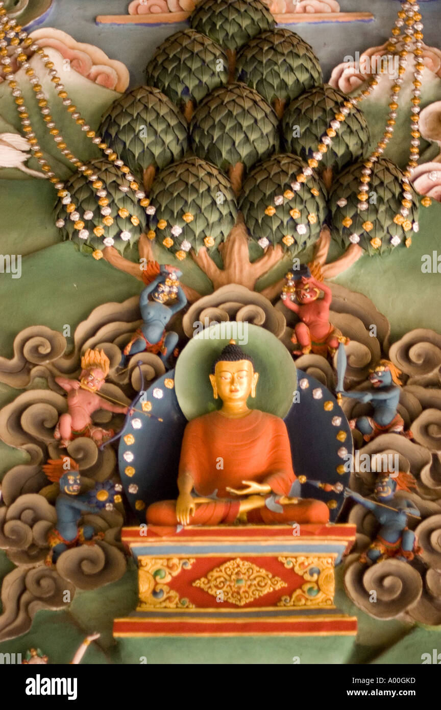 Buddha Meditating Tree Buddha Under The Cosmic Tree Printed Splashback