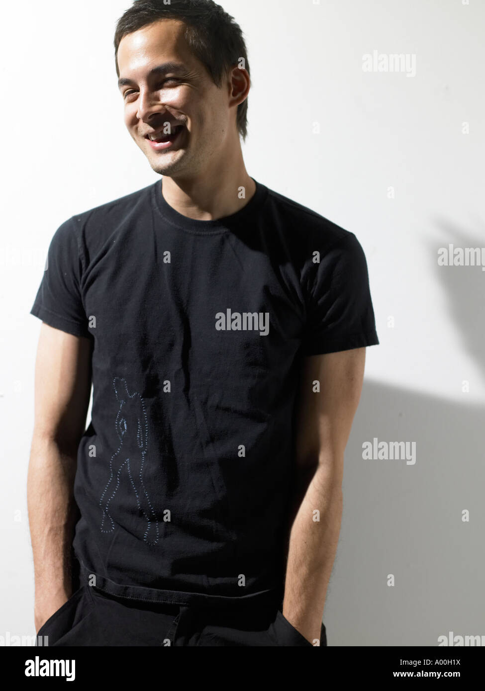 Happy asian gay man smiling hi-res stock photography and images - Alamy