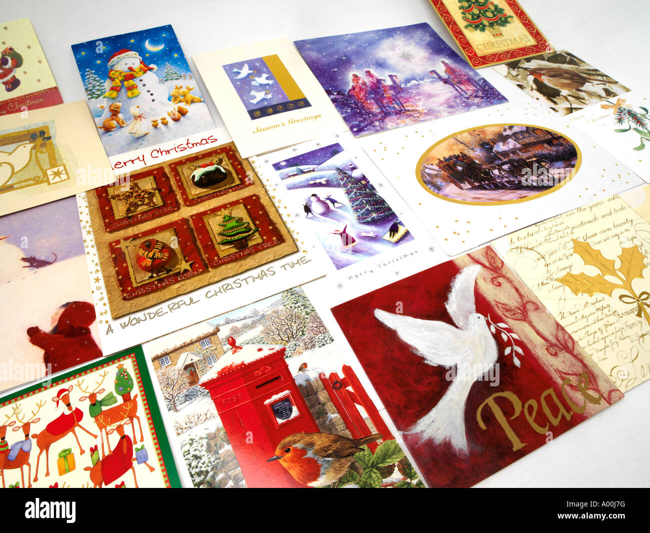 Traditional Christmas Cards Stock Photo - Alamy