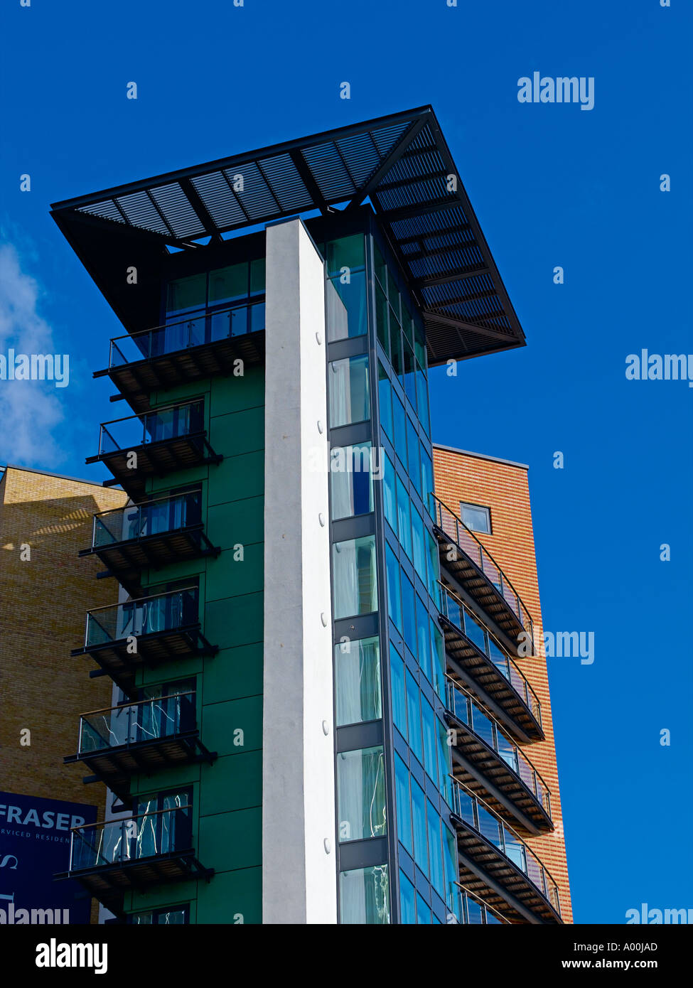 High rise apartment block in Canary Wharf London Stock Photo - Alamy