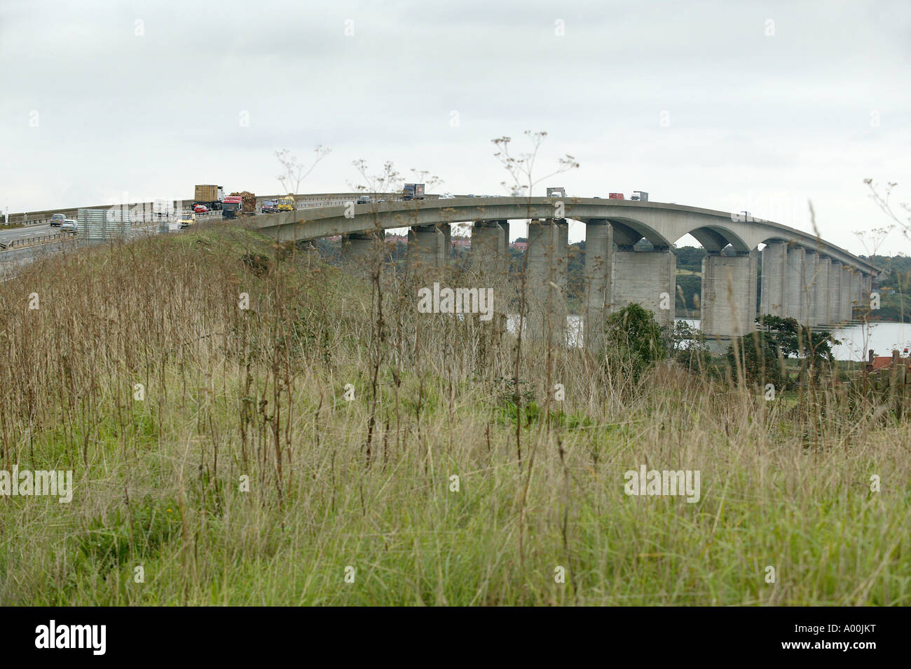 The Orwell bridge in Suffolk A connection between Ipswich and ...