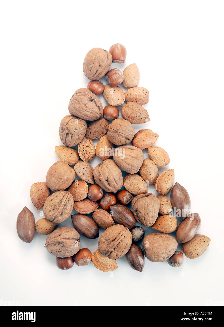 Winter Nuts displayed in the shape of a Christmas tree popular in the ...