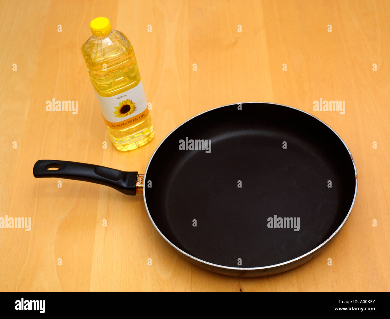 Frying Pan and Oil Stock Photo - Alamy