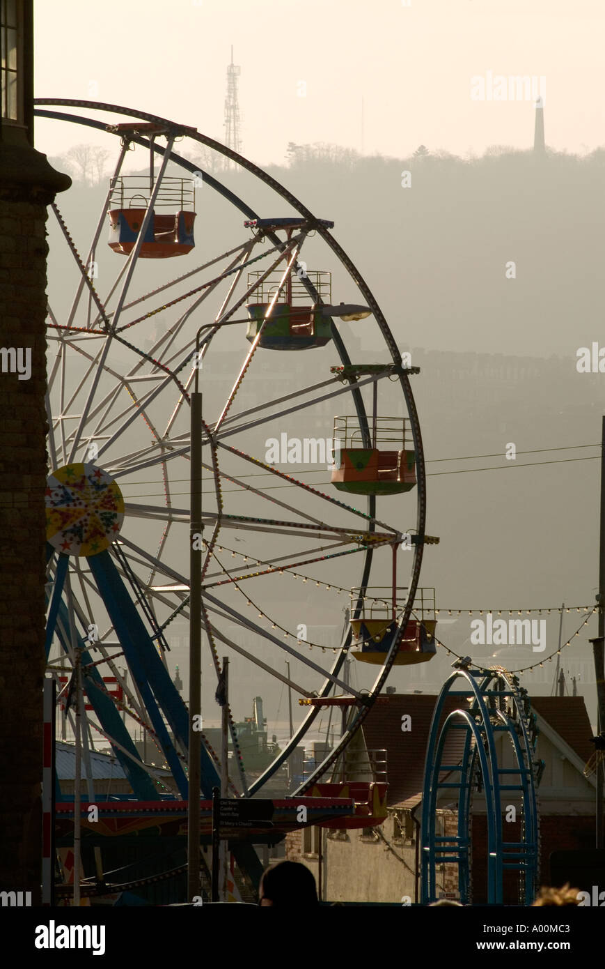 ferris wheel fun fair funfair amusment park big wheel at at scarborough ...