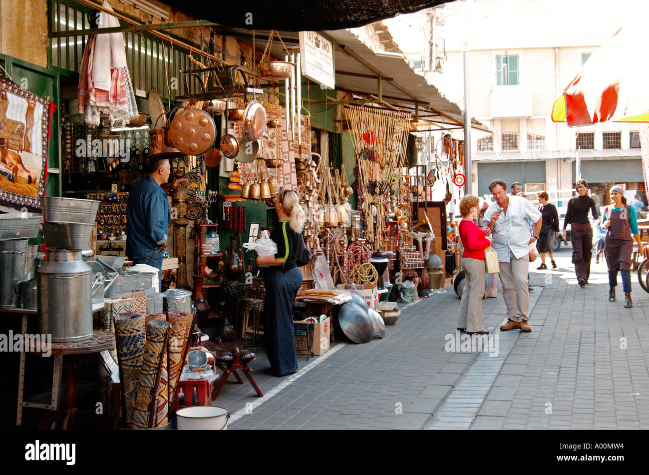 The flea market in Jaffa Israel Stock Photo - Alamy