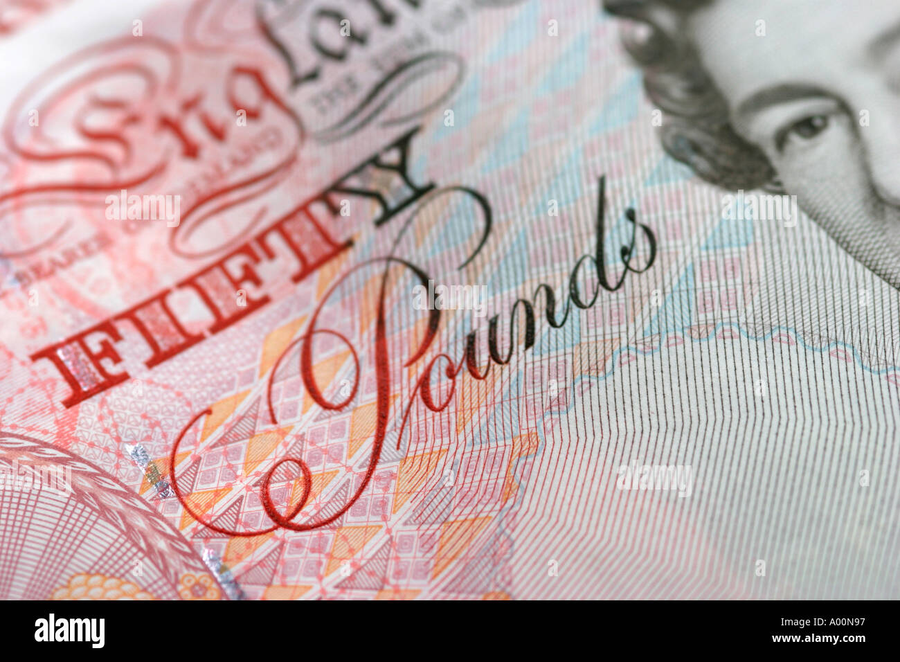 fifty pound notes UK 50 GBP Stock Photo - Alamy