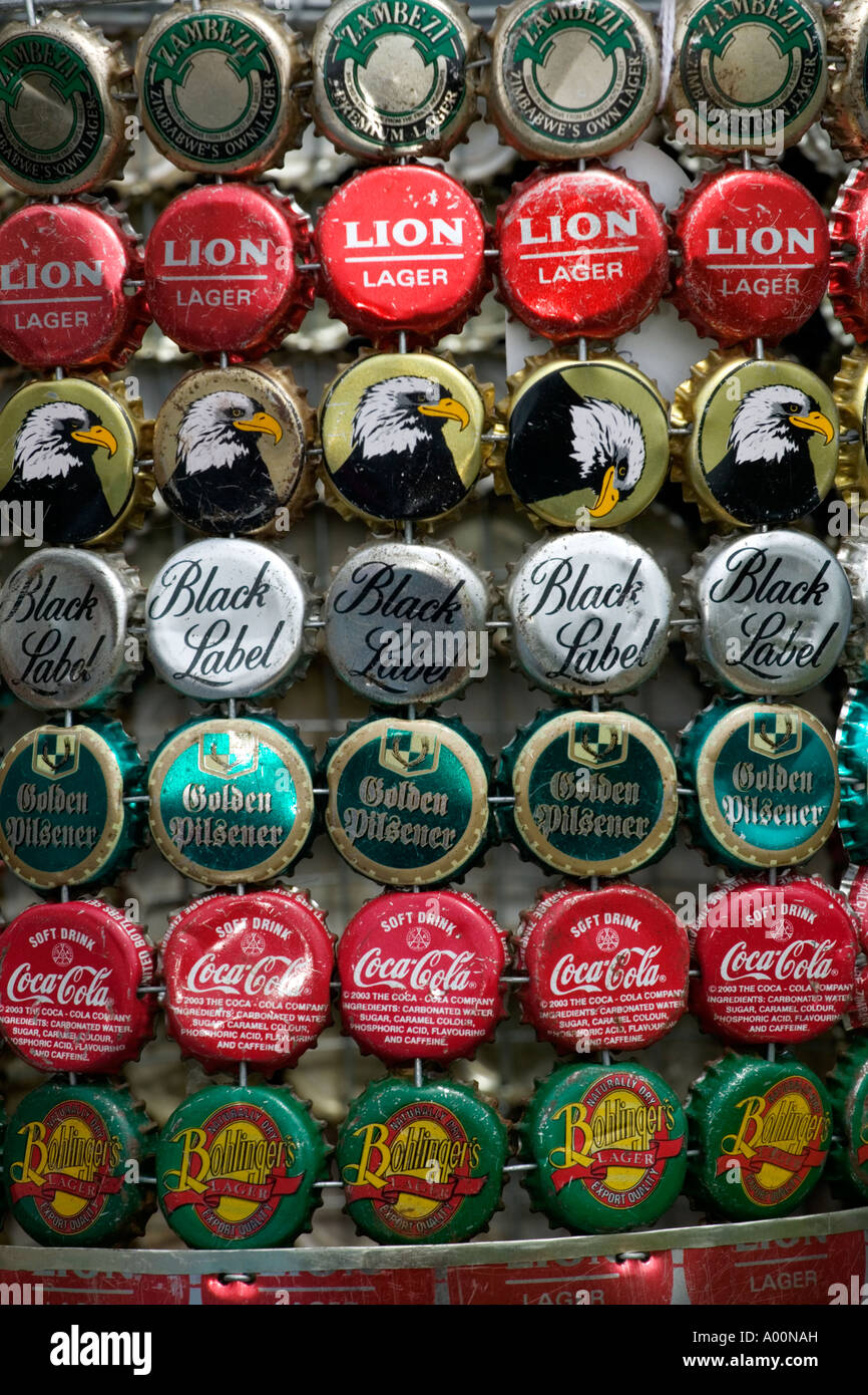 African Bottle tops Stock Photo - Alamy