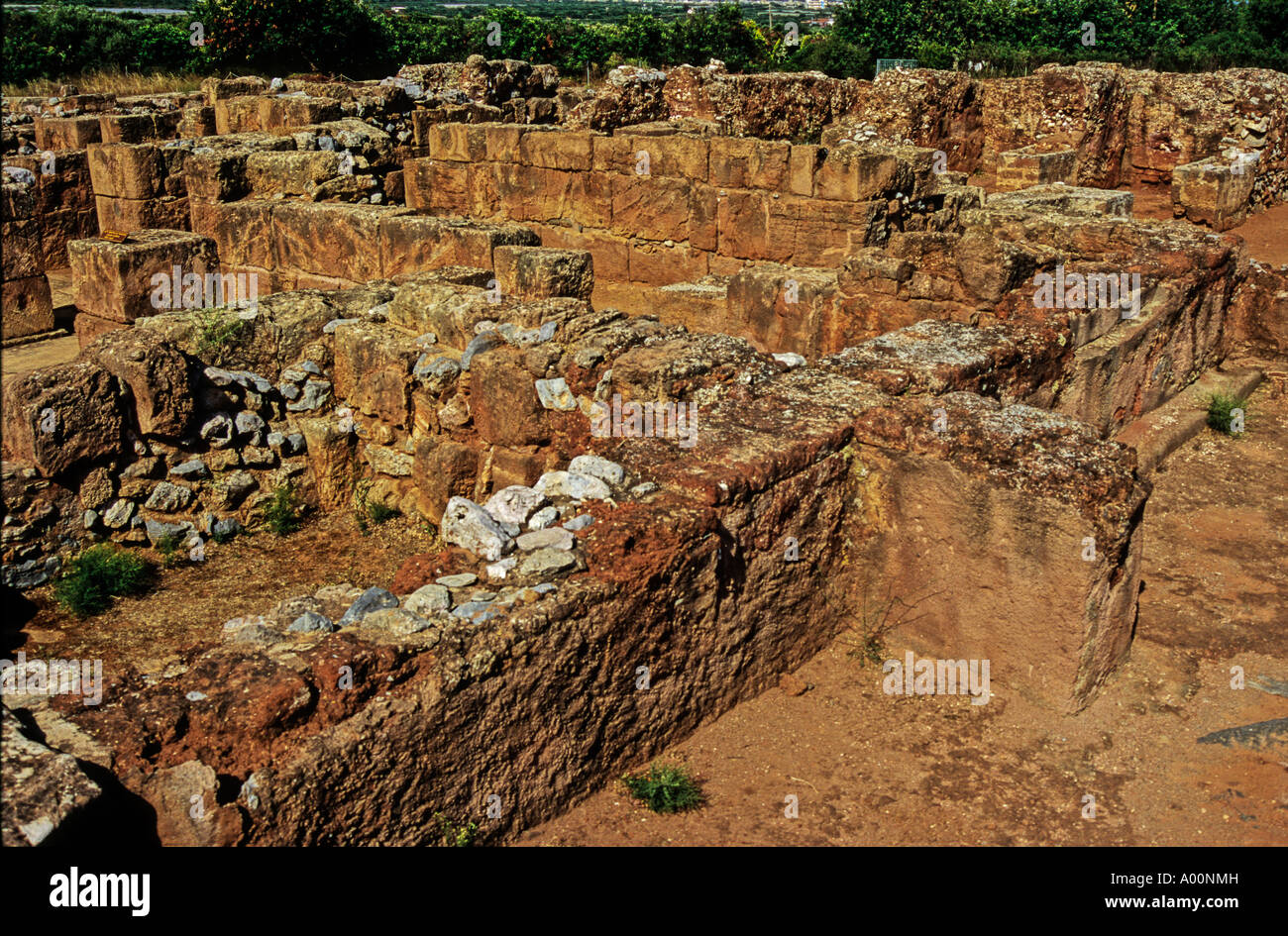 ROYAL PALACE RUINS MALIA CRETE GREECE Stock Photo - Alamy