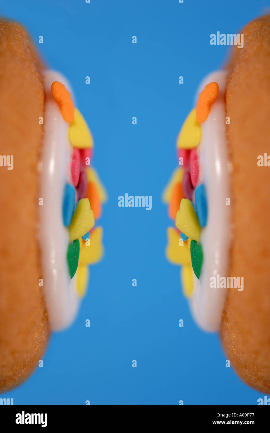 iced cup cake symmetry vertical Stock Photo - Alamy