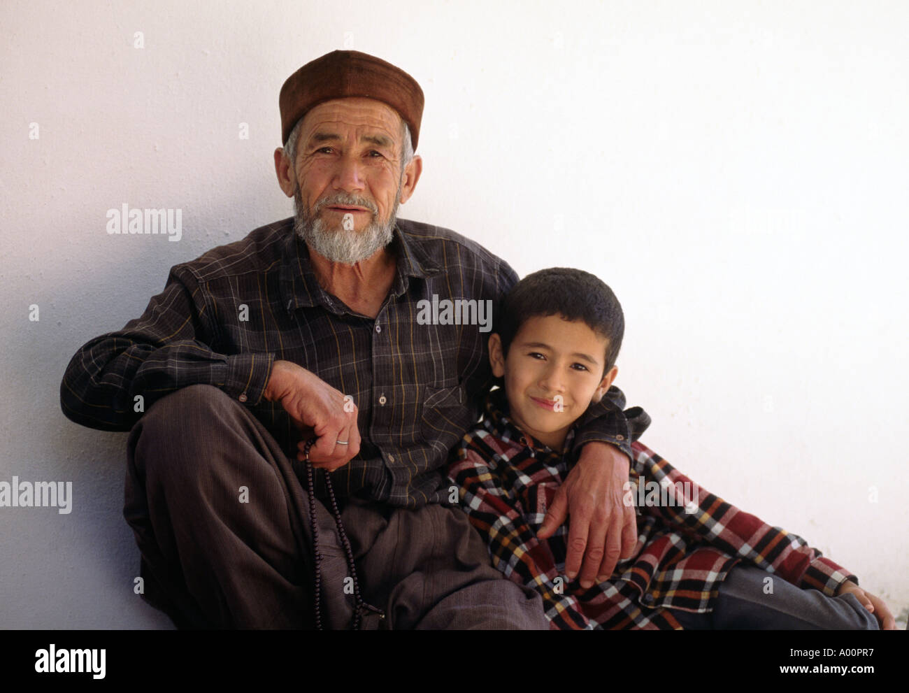 Turkish boy and grandfather hi-res stock photography and images - Alamy