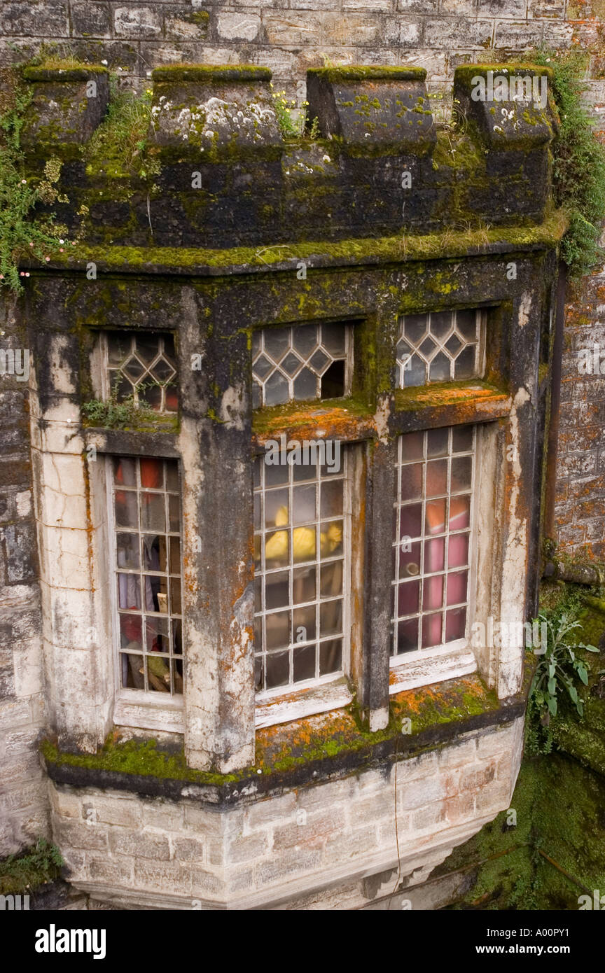 Old British moss window in Town Community Hall in Darjeeling West ...