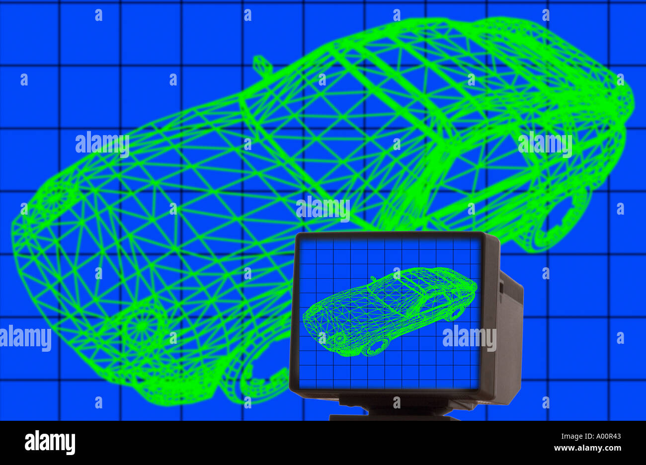 Computer generated wire frame hi-res stock photography and images - Alamy