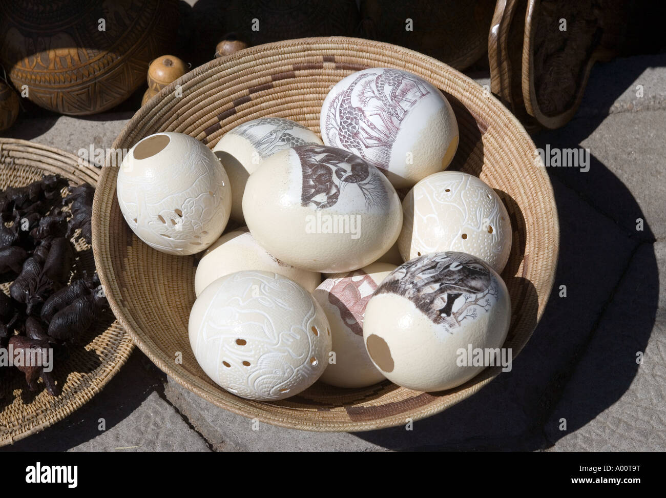 Crafts Stall Independence Avenue Windhoek Namibia Stock Photo - Alamy
