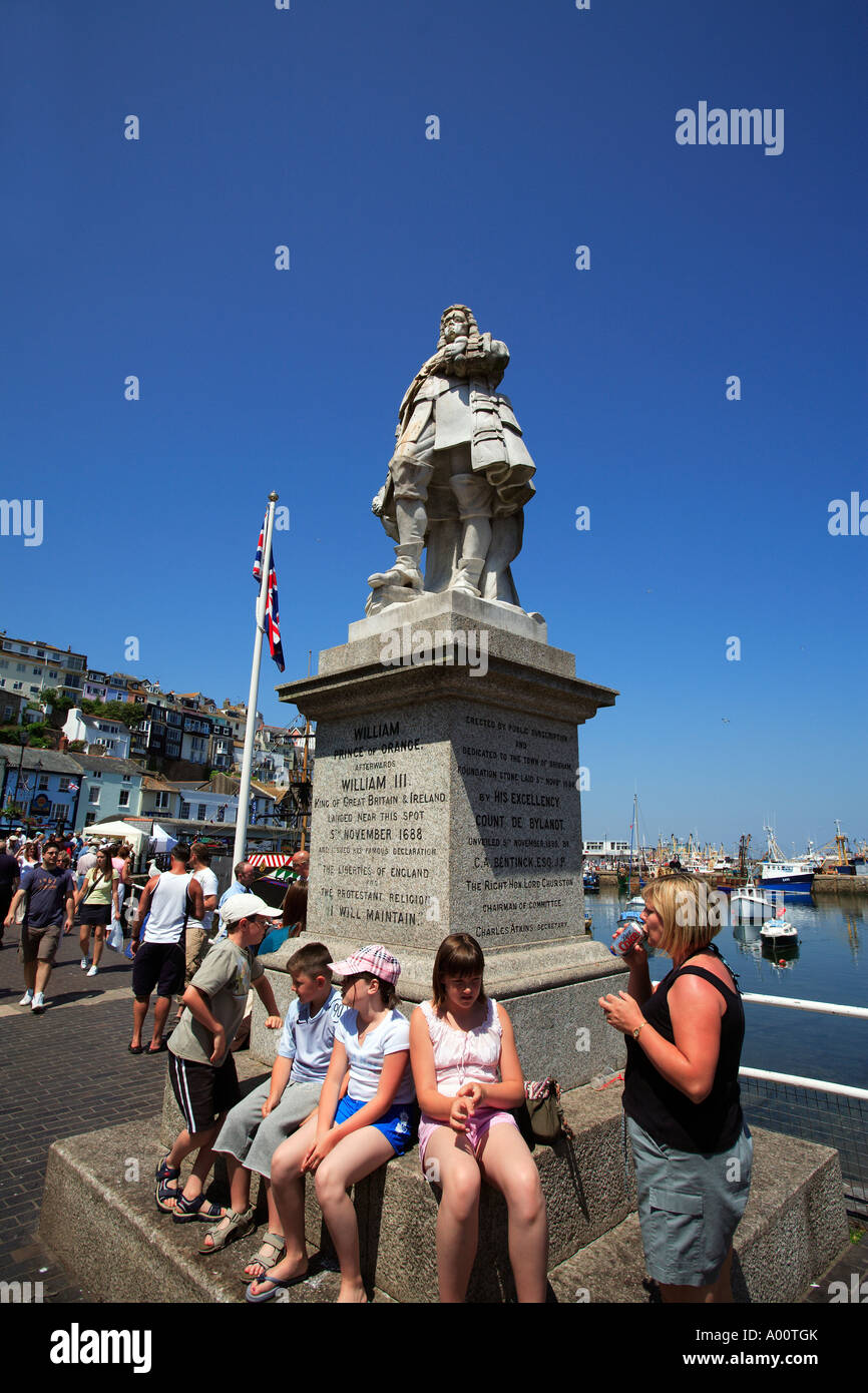 Statue william orange brixham devon hi-res stock photography and images ...