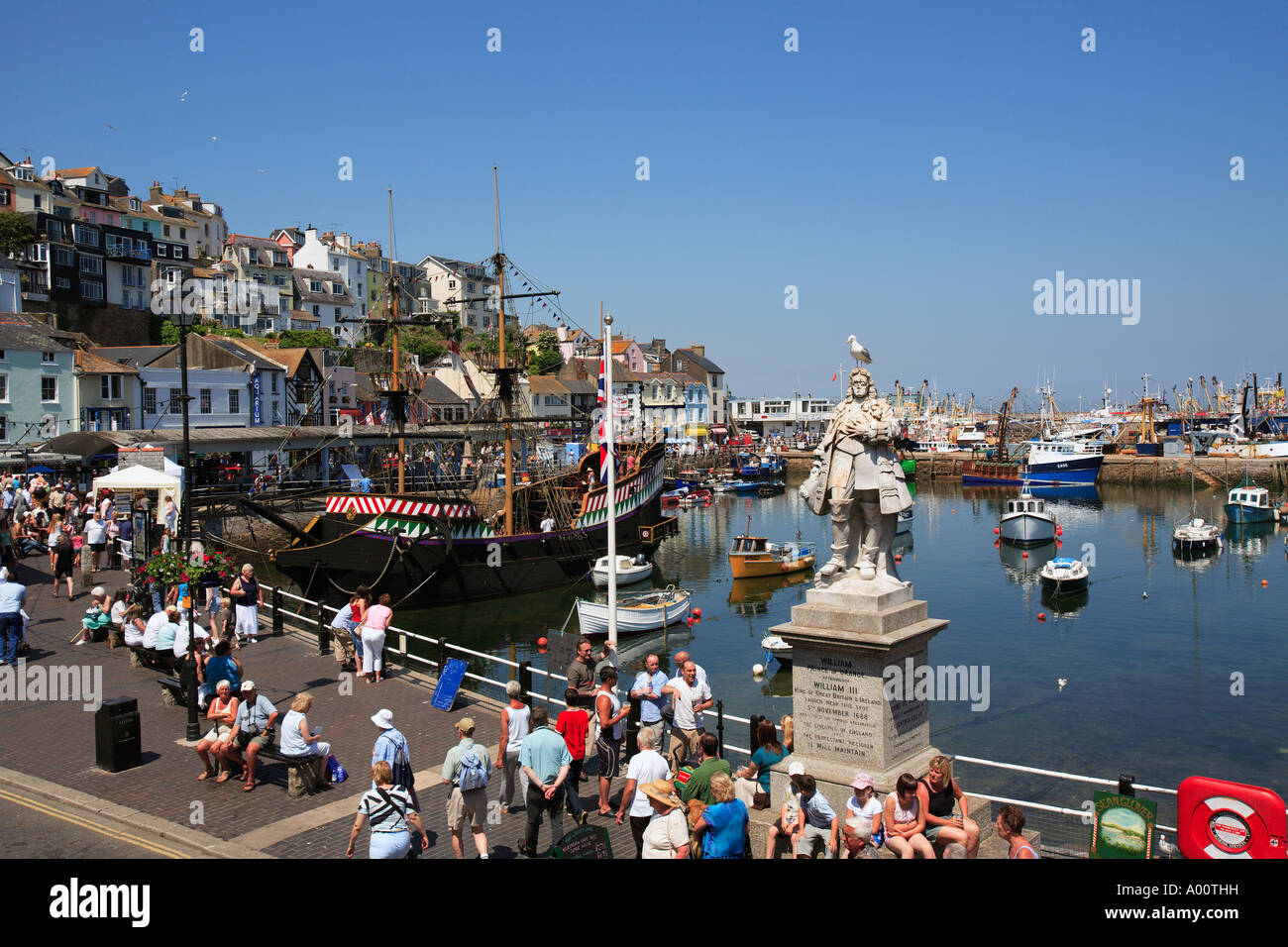 UNITED KINGDOM DEVON BRIXHAM THE SEAFRONT Stock Photo - Alamy