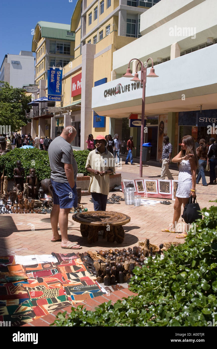 Craft Stall Post Street Mall Windhoek Namibia Stock Photo - Alamy