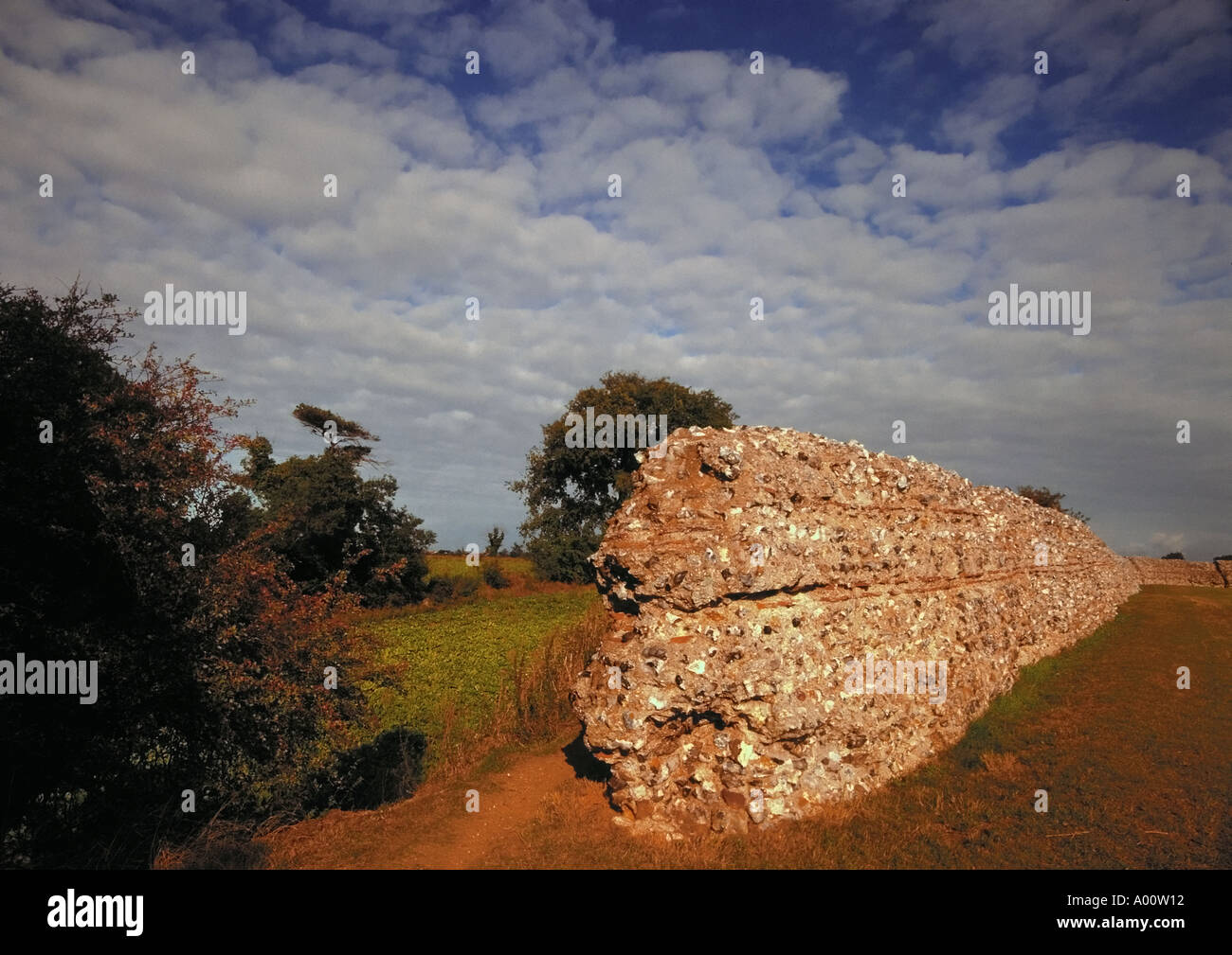 Burgh Castle Roman Fort Norfolk High Resolution Stock Photography and ...