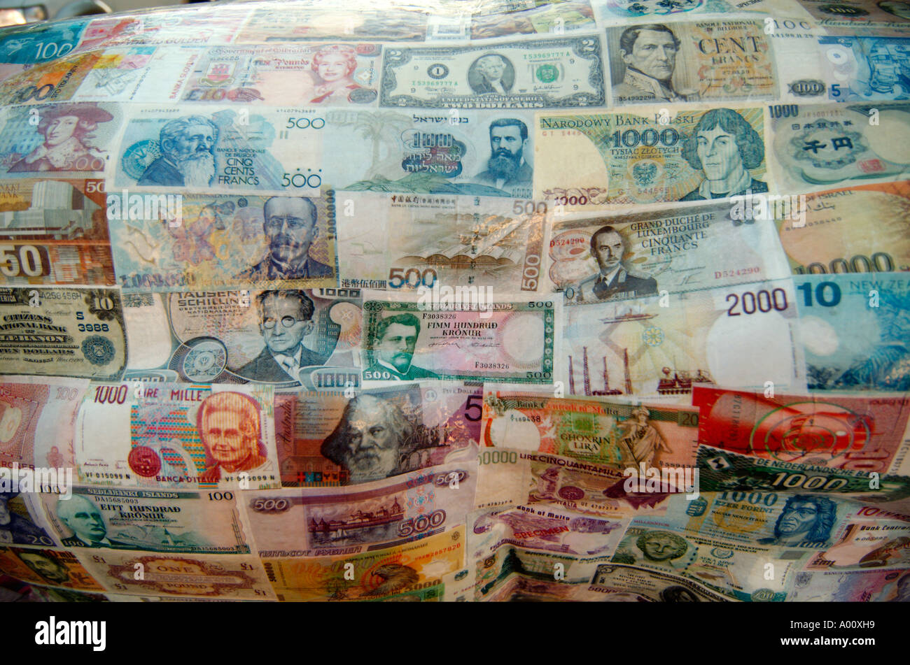 Bank notes countries currency different hi-res stock photography and ...